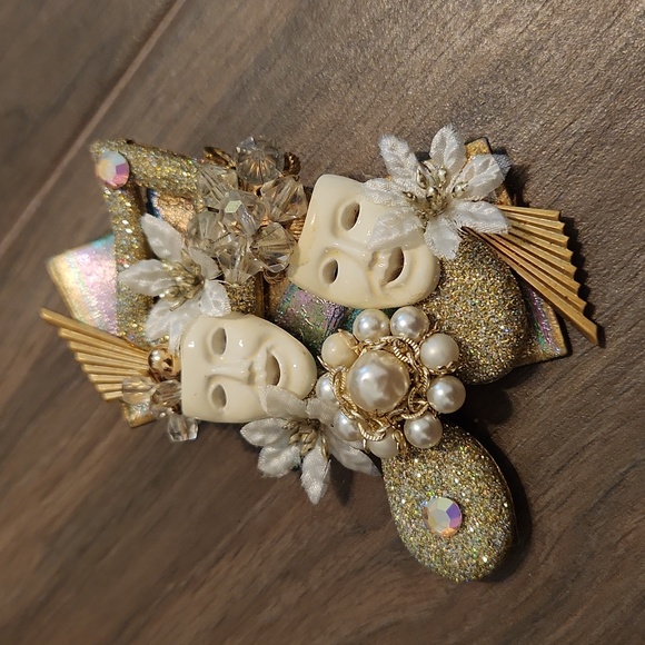 Jewelry | Theater Masks Brooch | Poshmark